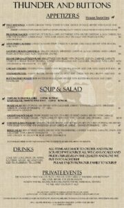 Restaurant Menu – Thunder & Buttons
